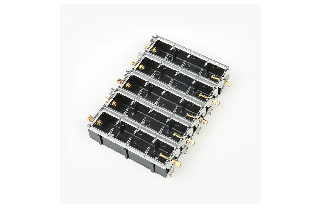 High Current 21700 Battery Box Holder Slot Case for DIY Projects - No Soldering Needed, Brass ...